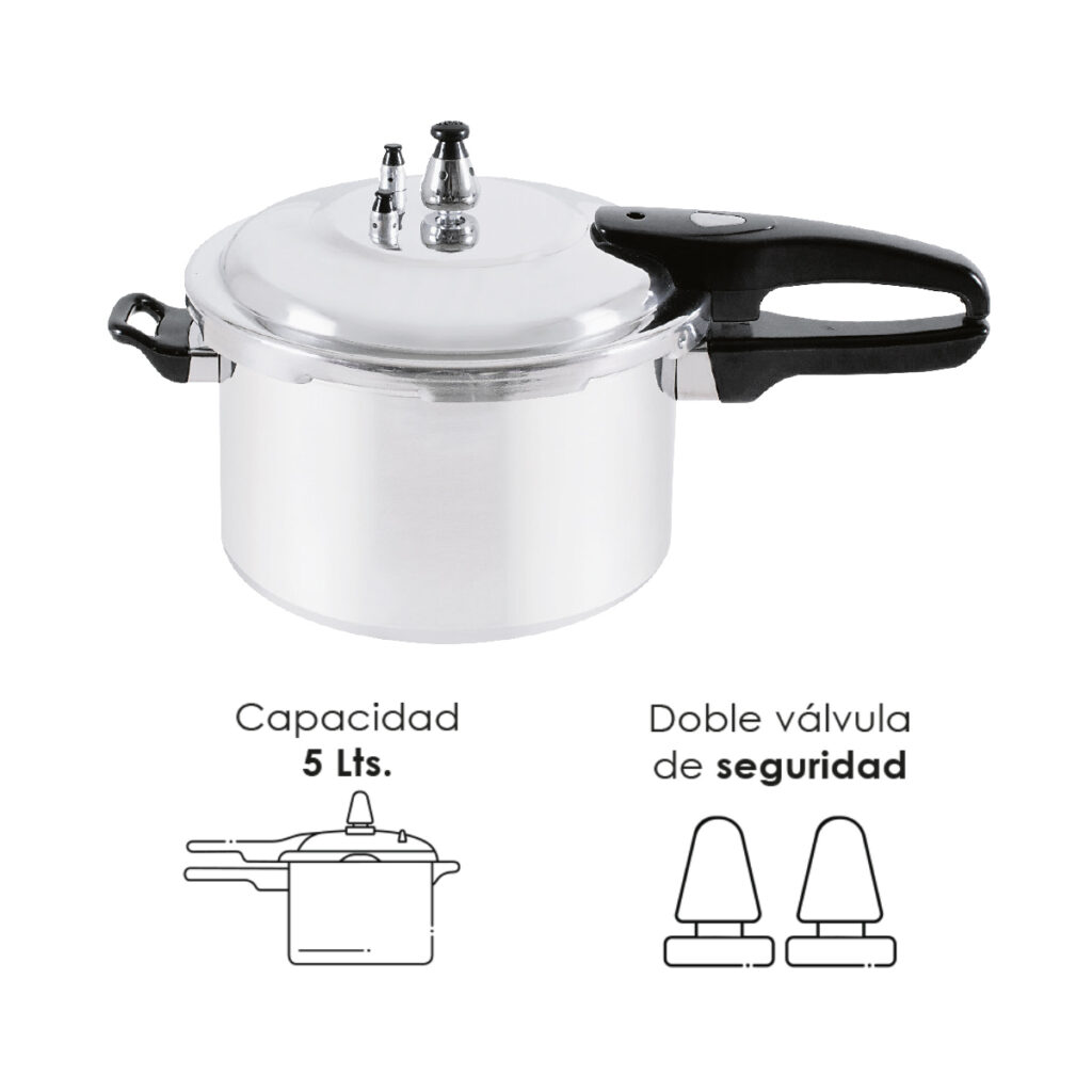 Olla a presión JLC 5 litros JLC-22C - Electromillonaria - Online